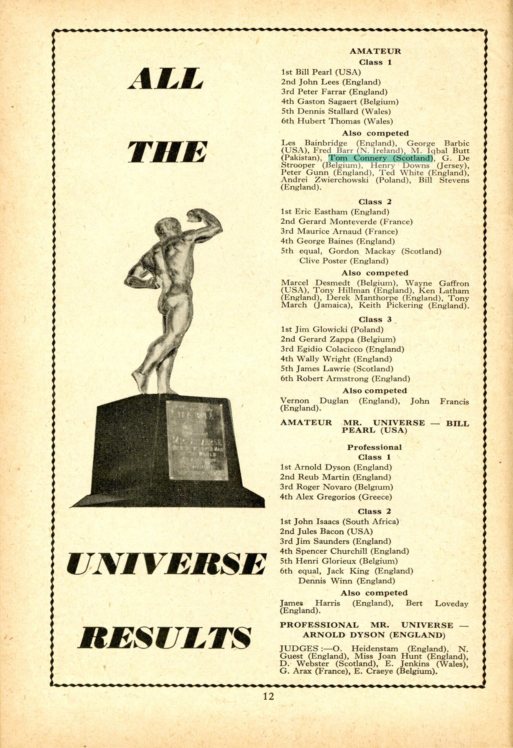 Remembering Sean Connery as a Bodybuilder and Athlete